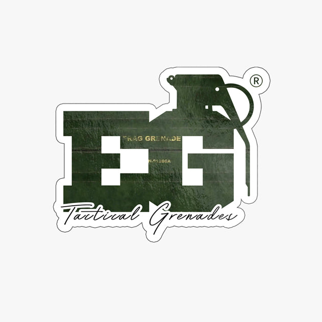 EG Frag Logo Sticker – EG GRENADE CO UK